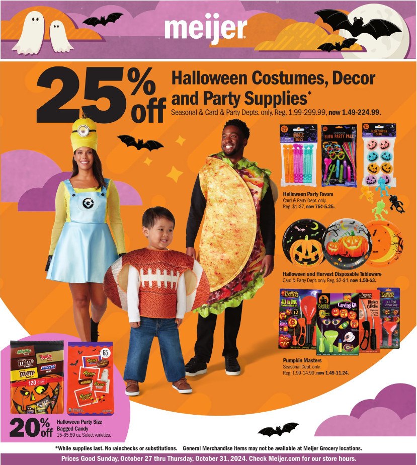 Meijer Halloween Ad Oct 27 – Oct 31, 2024
