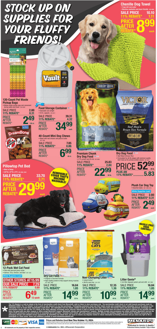 Menards Home Essentials Ad Oct 03 – Oct 13, 2024