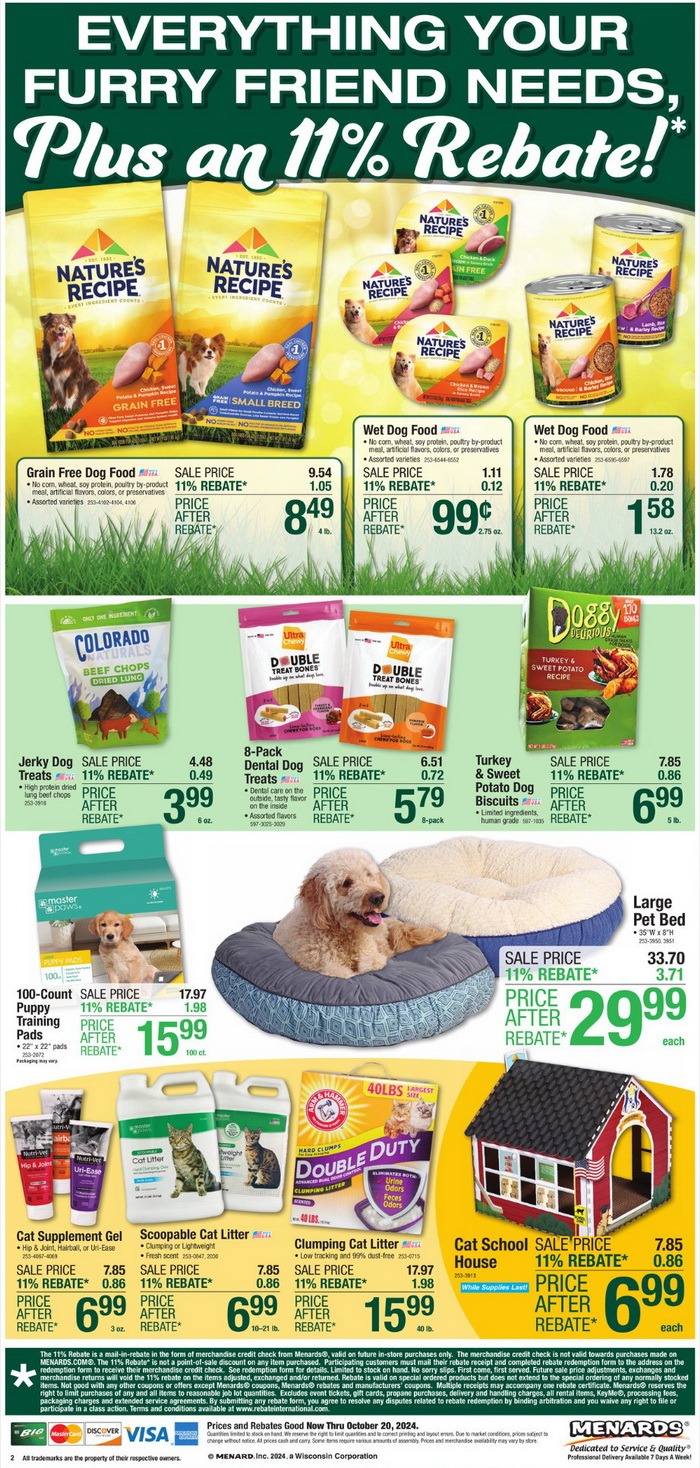 Menards Home Essentials Ad Oct 10 – Oct 20, 2024