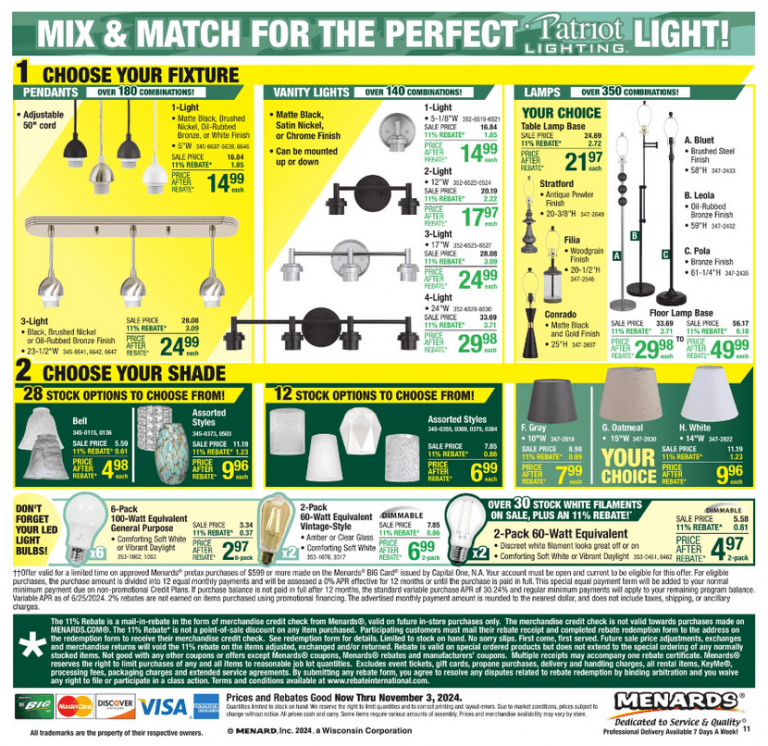 Menards Weekly Ad Oct 24 – Nov 03, 2024 (Halloween Promotion Included)