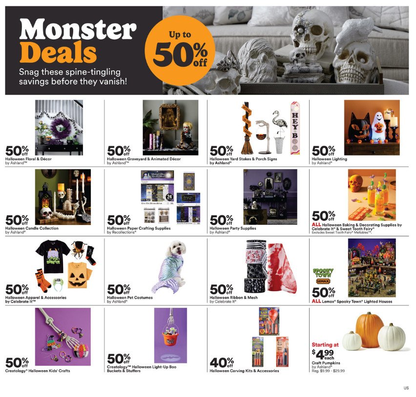 Michaels Weekly Ad Oct 20 – Oct 26, 2024 (Halloween Promotion Included)