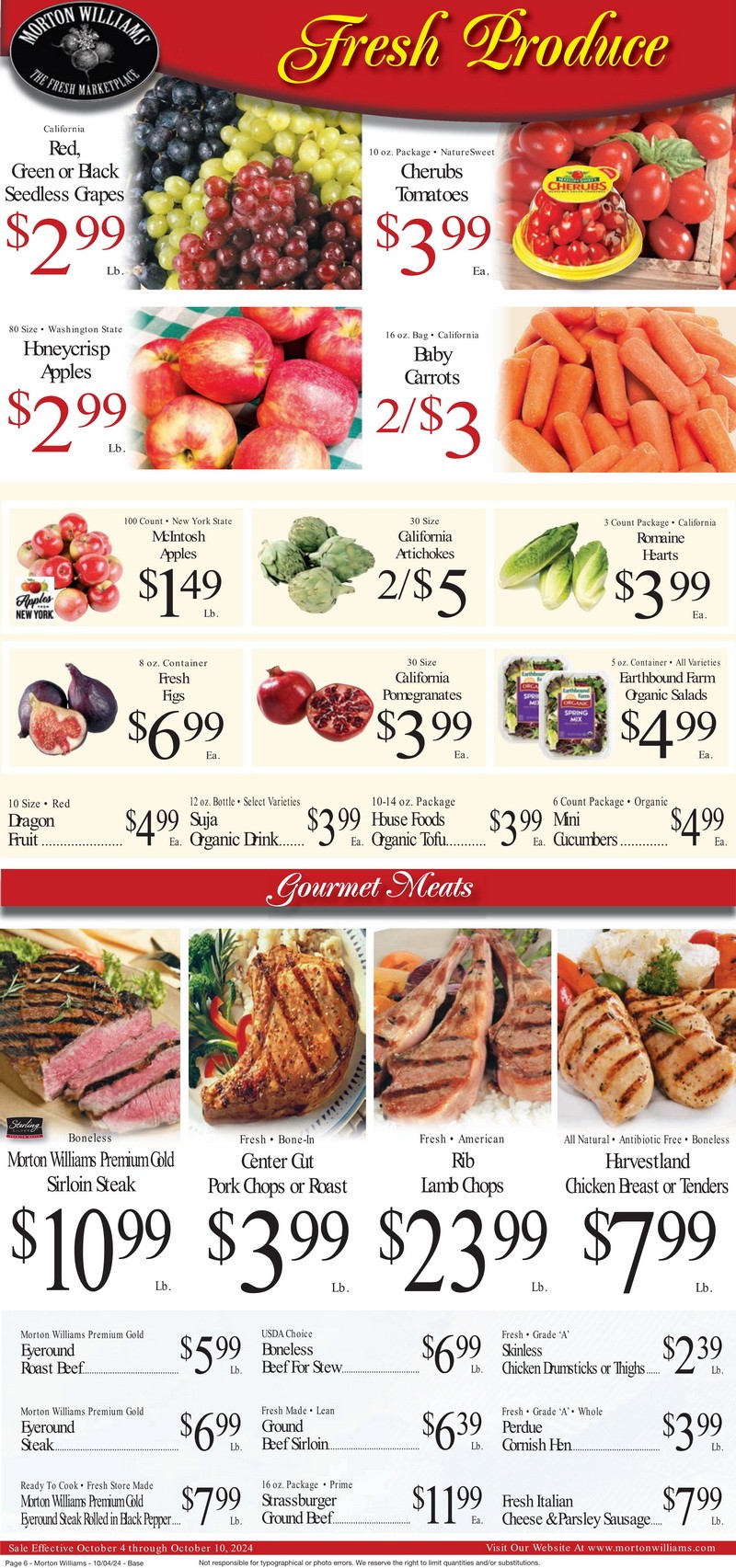 Morton Williams Weekly Ad Oct 04 – Oct 10, 2024