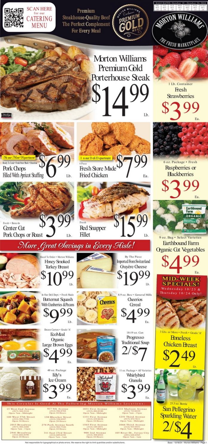 Morton Williams Weekly Ad Oct 18 – Oct 24, 2024
