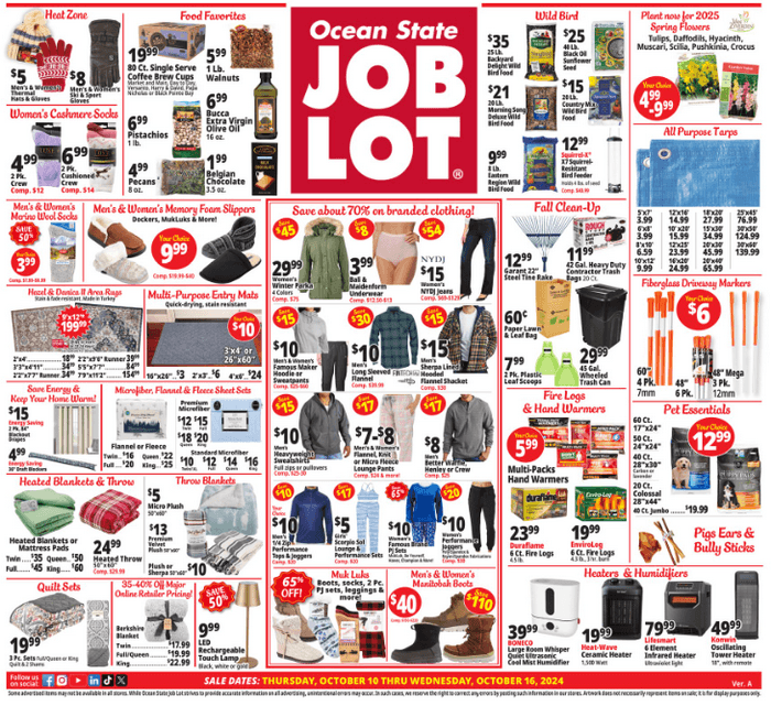 Ocean State Job Lot Weekly Ad Oct 10 – Oct 16, 2024