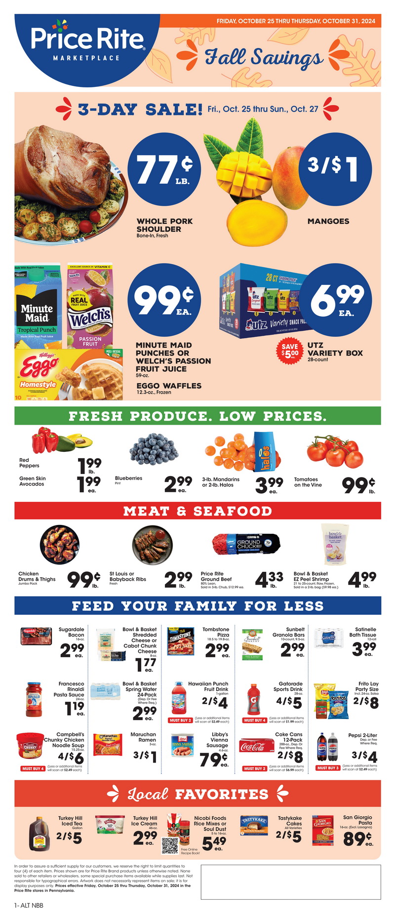 Price Rite Weekly Ad Oct 25 – Oct 31, 2024