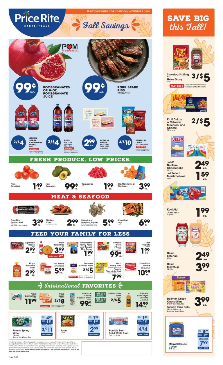 Price Rite Weekly Ad Nov 01 – Nov 07, 2024