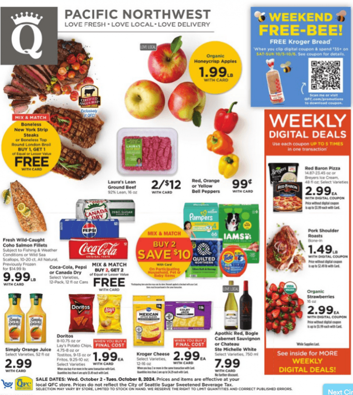 QFC Weekly Ad Oct 02 – Oct 08, 2024