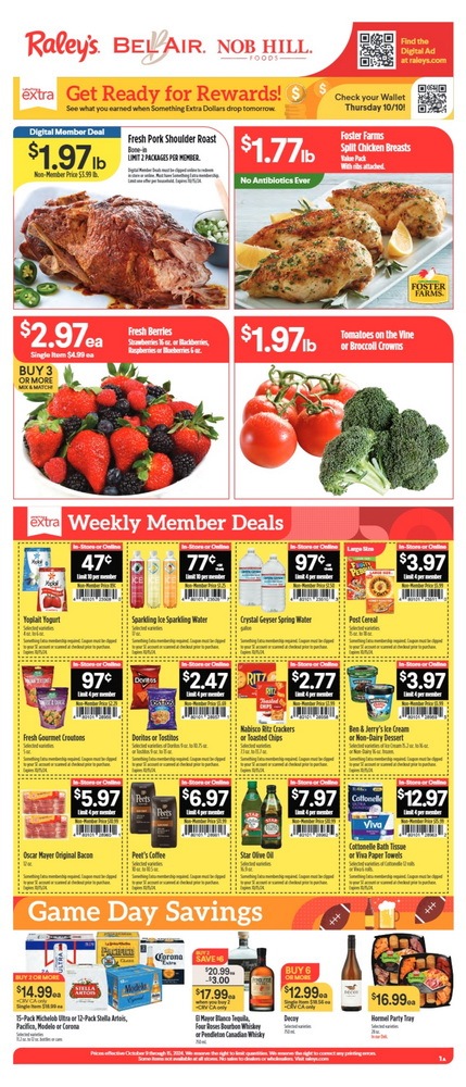Raley's Supermarkets Weekly Ad Oct 09 – Oct 15, 2024