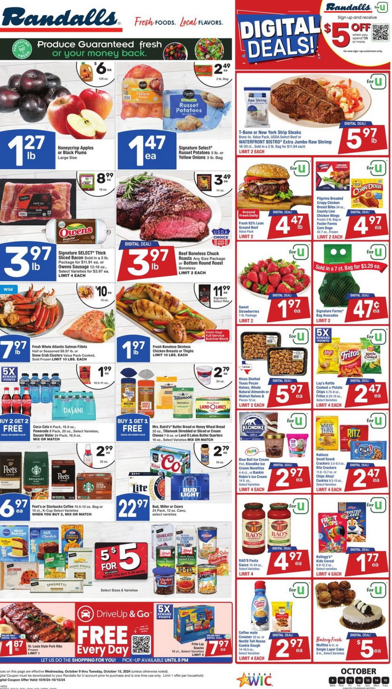 Randalls Weekly Ad Oct 09 – Oct 15, 2024