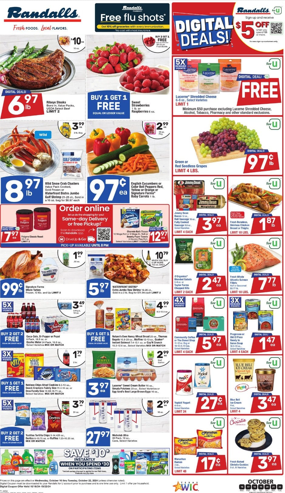 Randalls Weekly Ad Oct 16 – Oct 22, 2024
