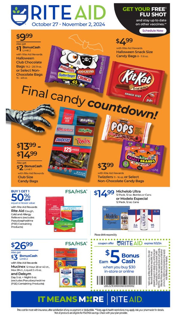 Rite Aid Weekly Ad Oct 27 – Nov 02, 2024