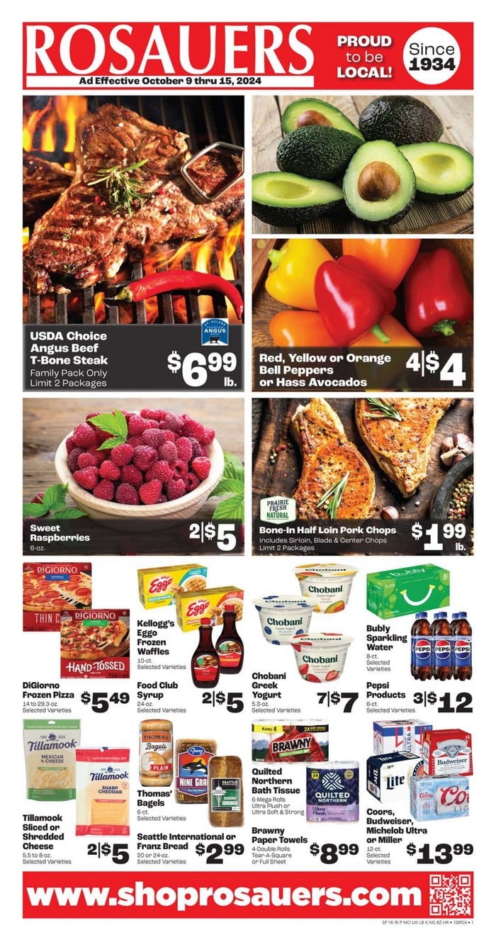 Rosauers Weekly Ad Oct 09 – Oct 15, 2024