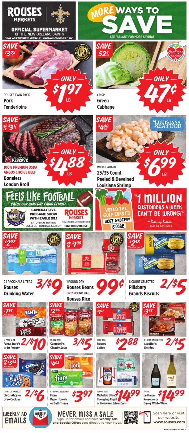 Rouses Weekly Ad Oct 09 – Oct 16, 2024 (Halloween Promotion Included)