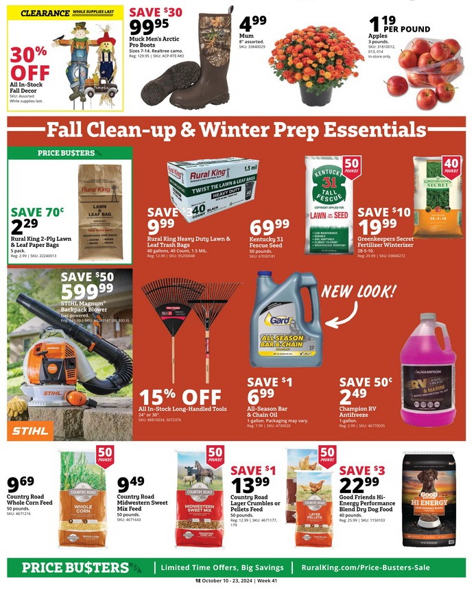 Rural King Weekly Ad Oct 10 – Oct 23, 2024