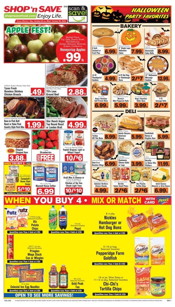 SHOP 'n SAVE Weekly Ad Oct 24 – Oct 30, 2024 (Halloween Promotion Included)