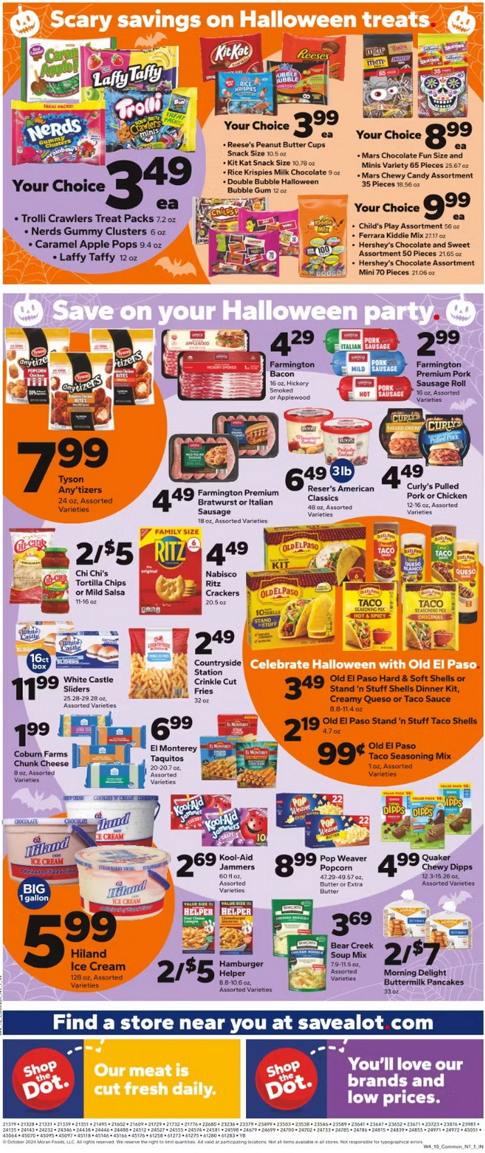 Save A Lot Weekly Ad Oct 23 – Oct 29, 2024 (Halloween Promotion Included)