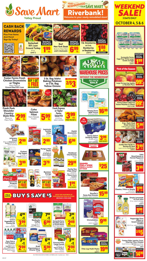 Save Mart Supermarkets Weekly Ad Oct 02 – Oct 08, 2024