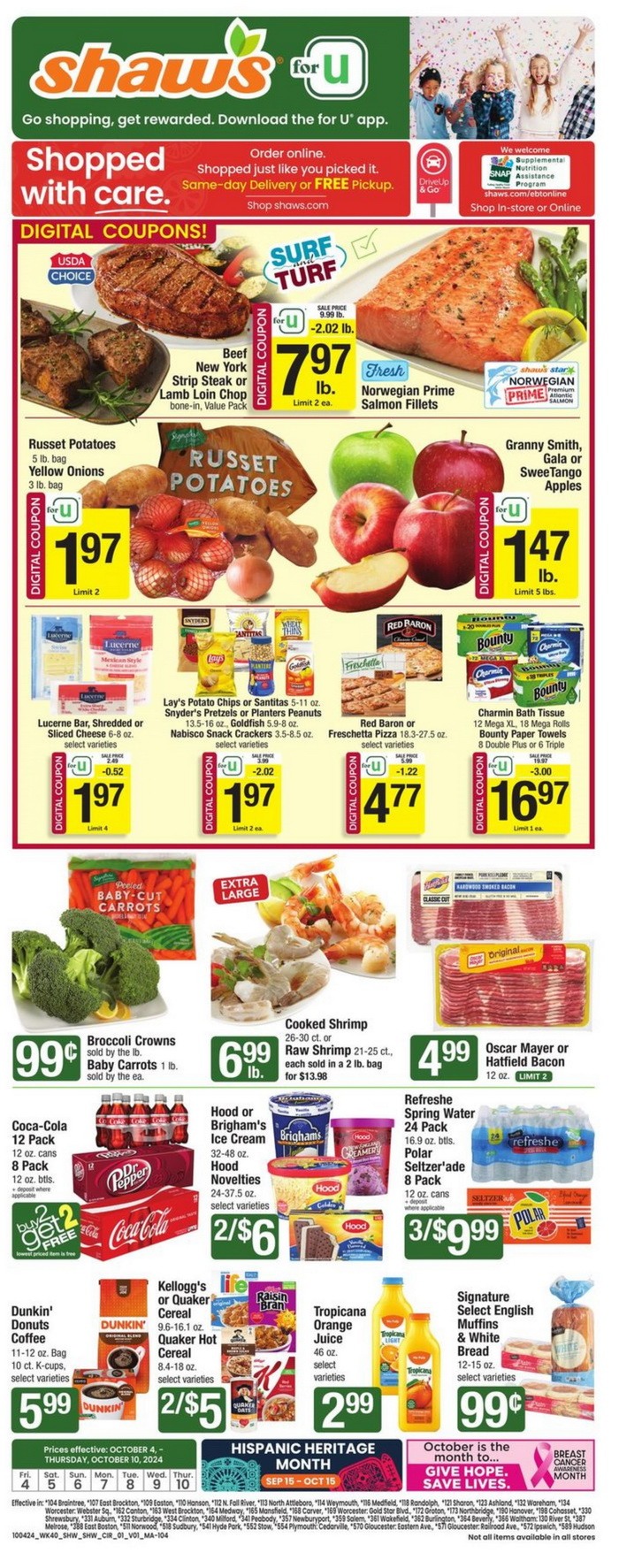 Shaw's Weekly Ad Oct 04 – Oct 10, 2024 (Halloween Promotion Included)