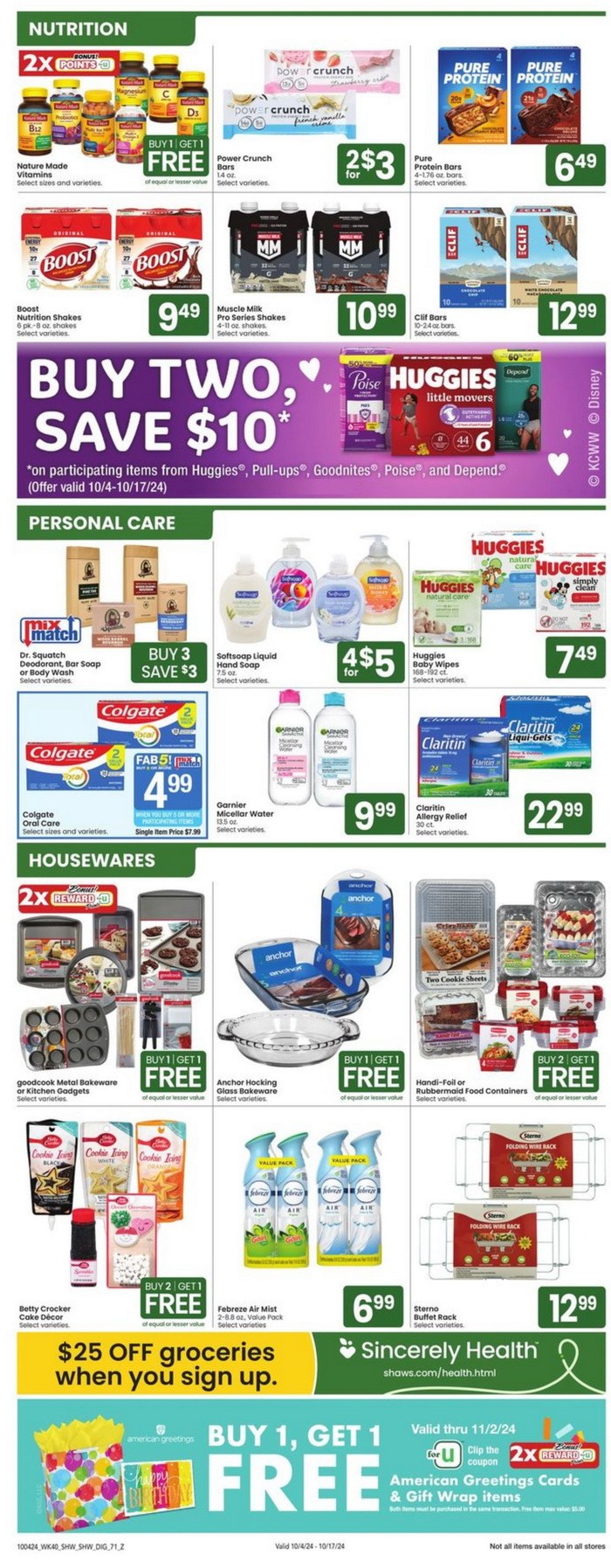Shaw's Weekly Ad Oct 04 – Oct 10, 2024 (Halloween Promotion Included)