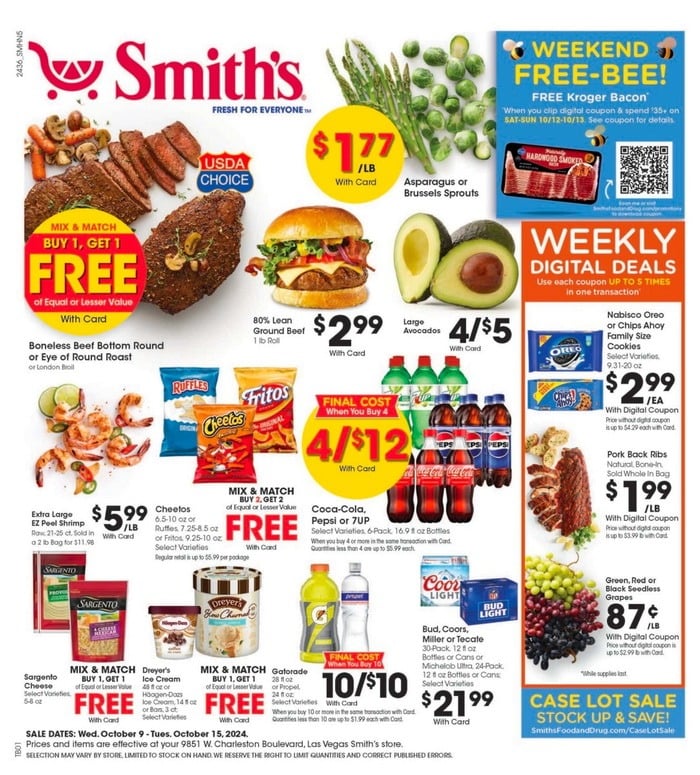 Smith's Food and Drug Weekly Ad Oct 09 – Oct 15, 2024 (Halloween ...