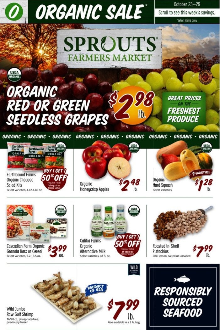 Sprouts Weekly Ad Oct 23 – Oct 29, 2024