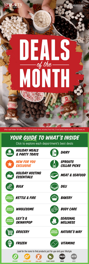 Sprouts Monthly Ad Oct 30 – Dec 03, 2024