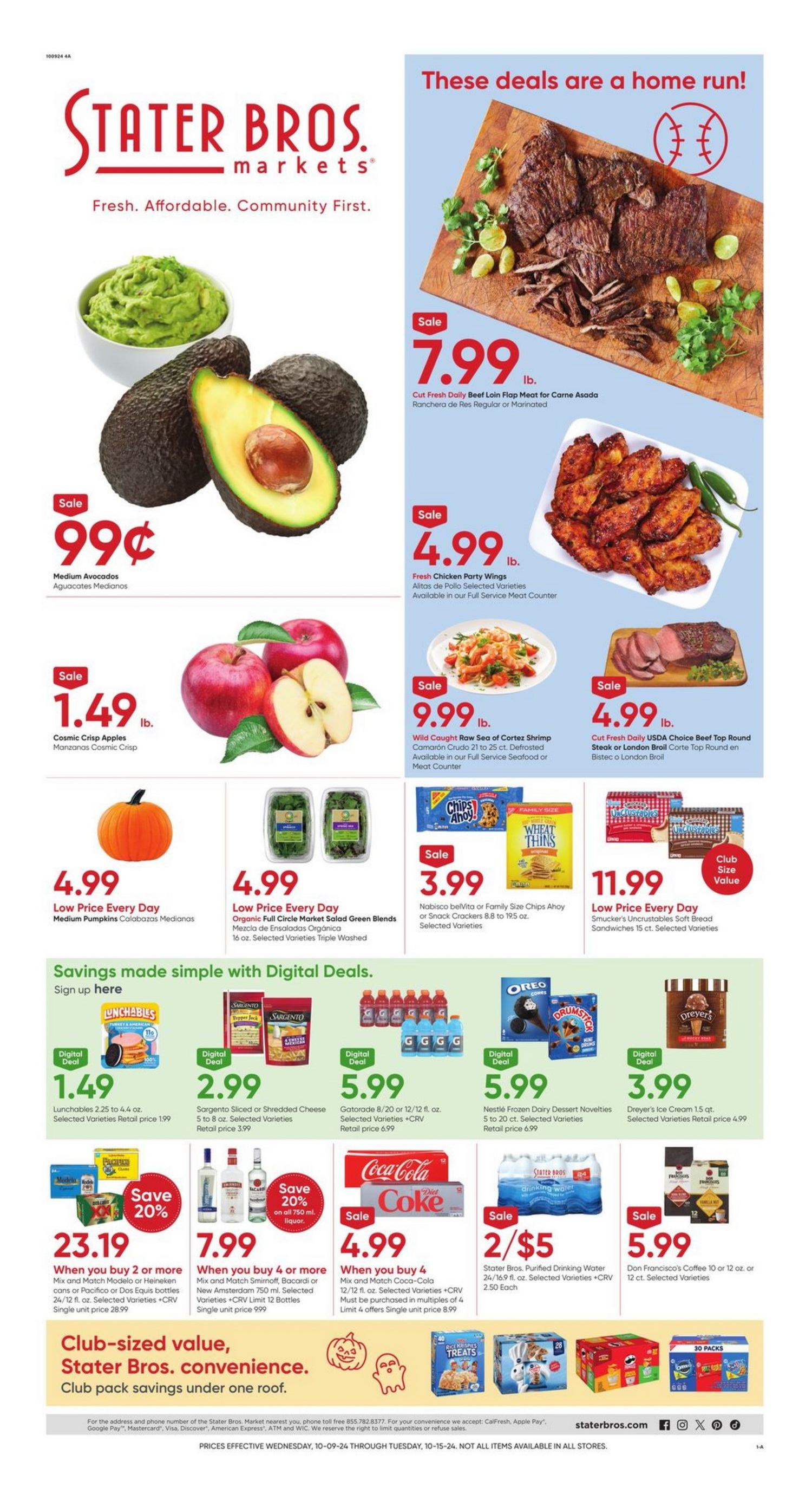 Stater Bros Weekly Ad Oct 16 – Oct 22, 2024