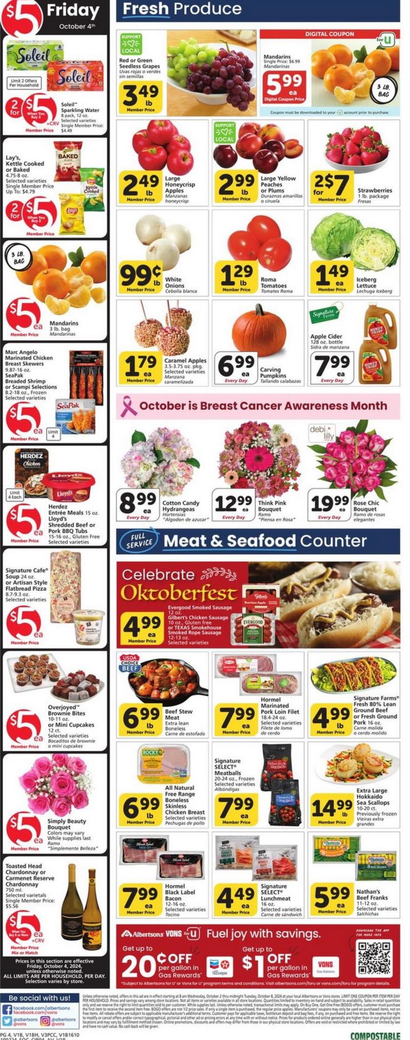 Vons Weekly Ad Oct 02 – Oct 08, 2024 (Halloween Promotion Included)