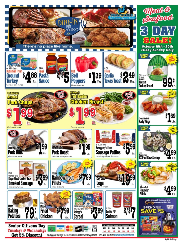 Wayfield Foods Weekly Ad Oct 14 – Oct 20, 2024