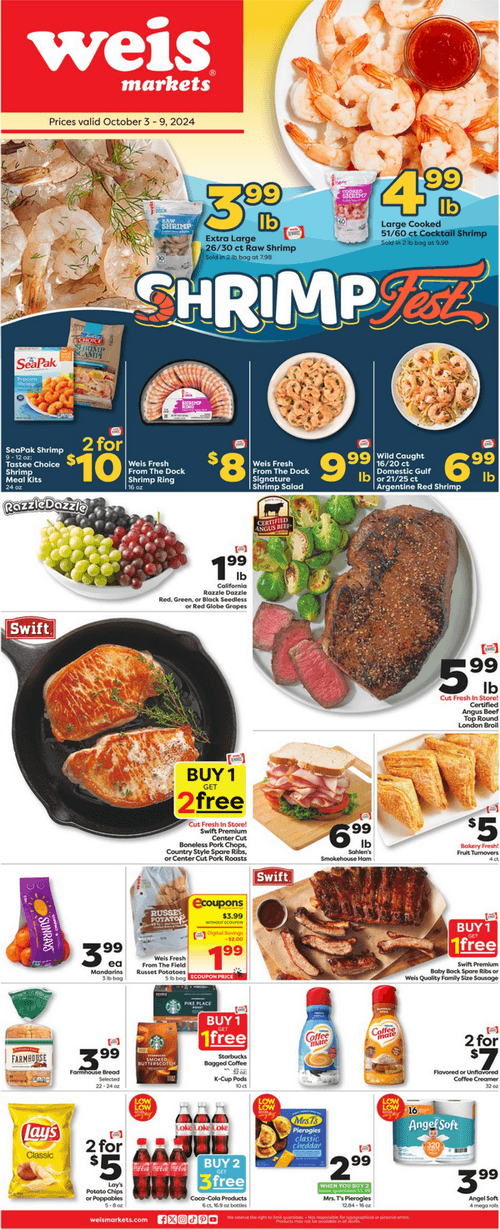Weis Markets Weekly Ad Oct 03 – Oct 09, 2024 (Halloween Promotion Included)