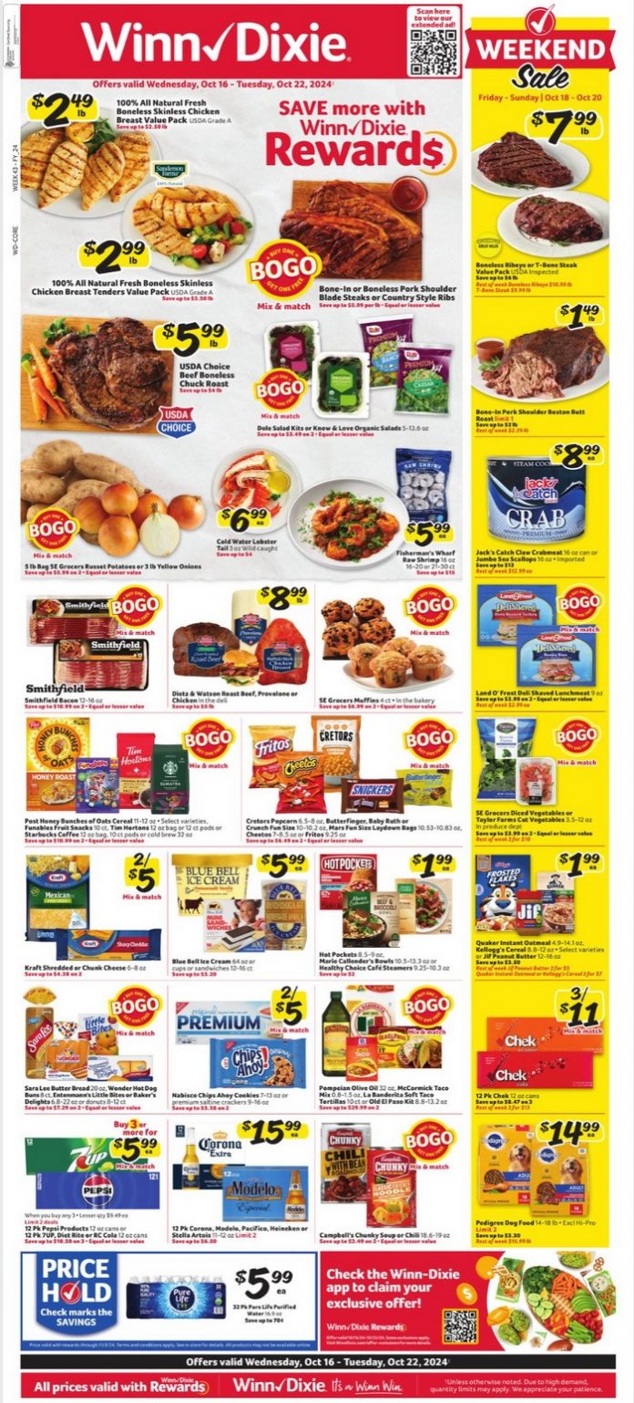 Winn-Dixie Weekly Ad Oct 16 – Oct 22, 2024 (Halloween Promotion Included)