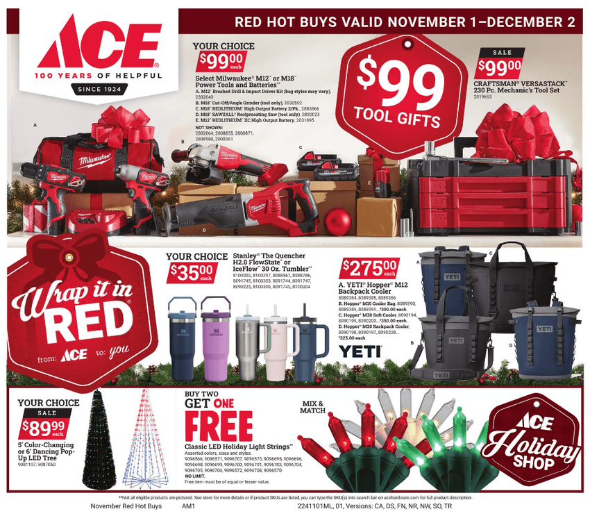 ACE Hardware Monthly Ad Nov 01 – Dec 02, 2024