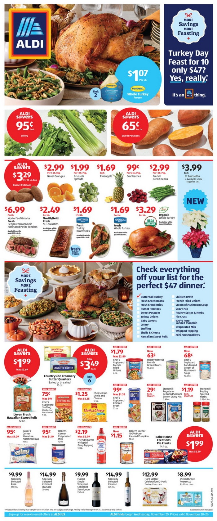 ALDI Weekly Ad Nov 20 – Nov 26, 2024 (Thanksgiving Promotion Included)