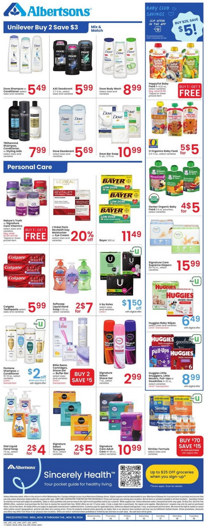 Albertsons Weekly Ad Nov 13 – Nov 19, 2024