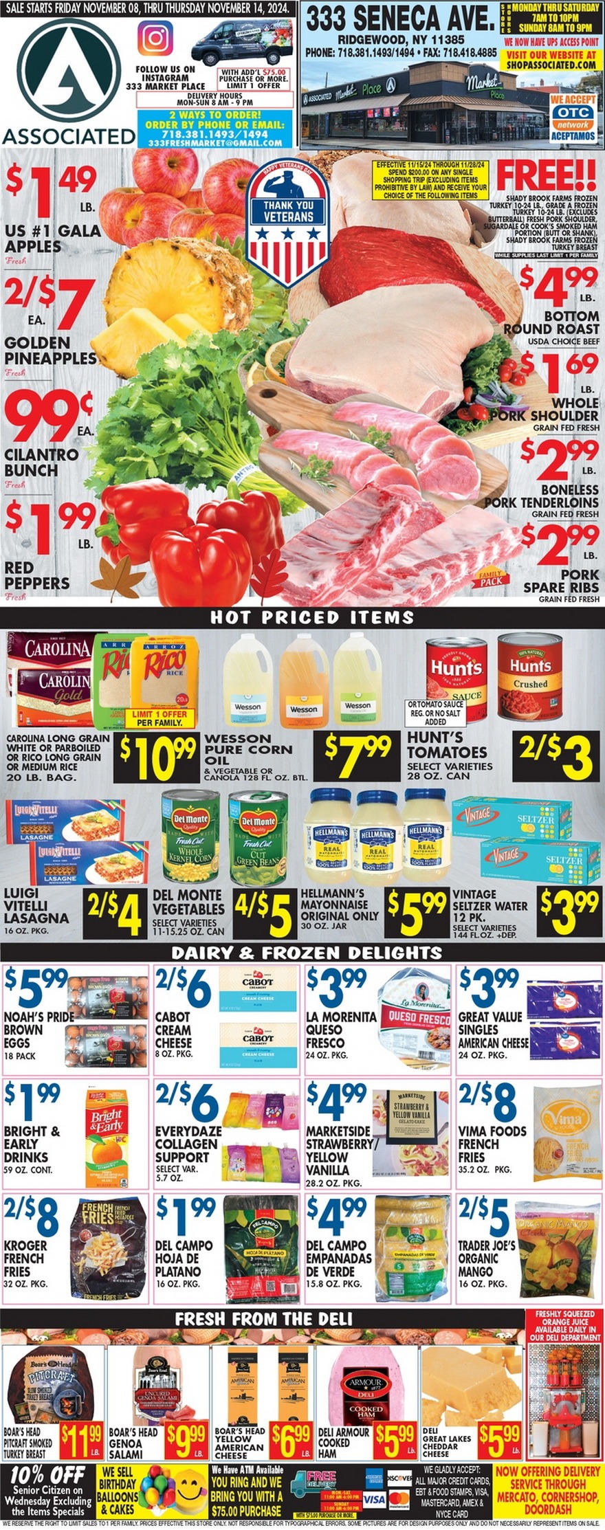 Associated Supermarkets Weekly Ad Nov 08 – Nov 14, 2024