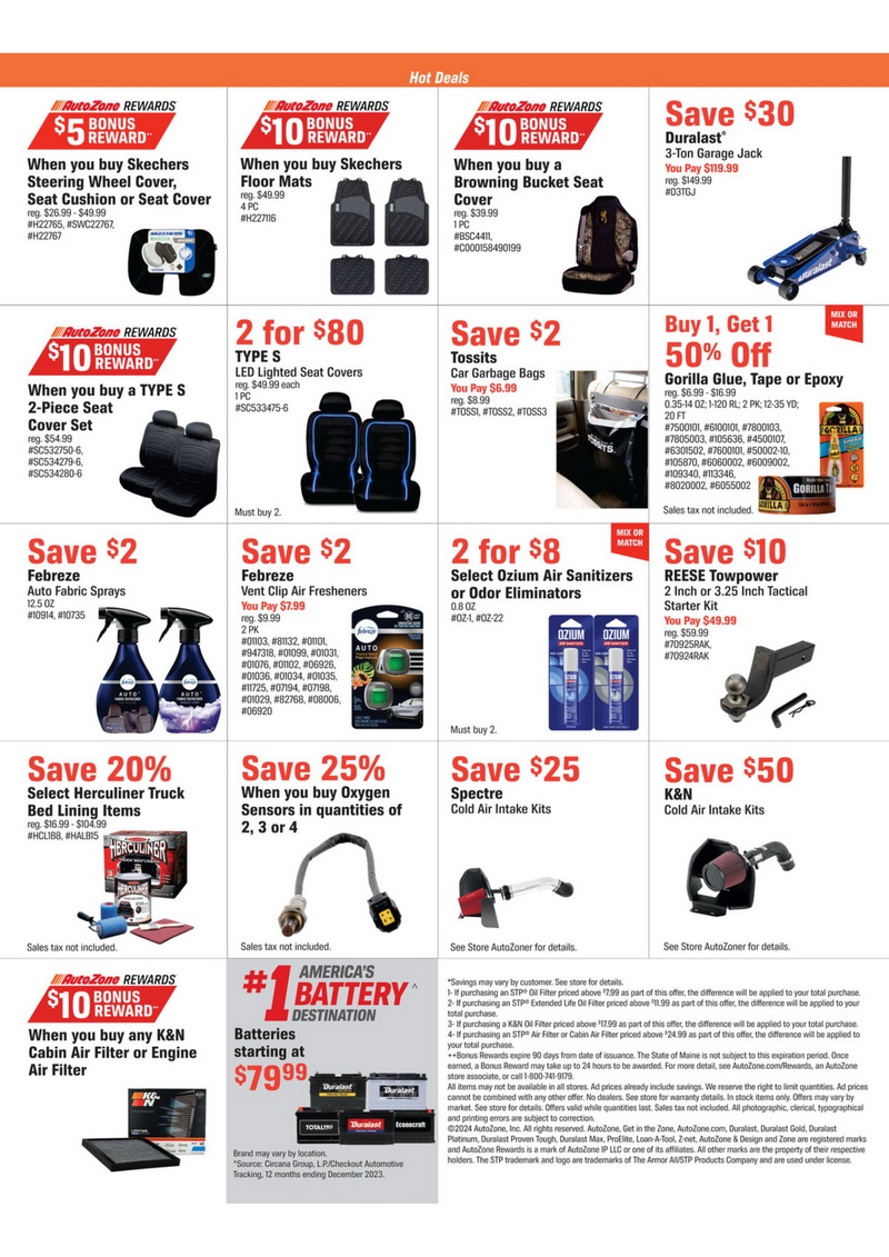 AutoZone Monthly Ad Nov 19 – Dec 30, 2024