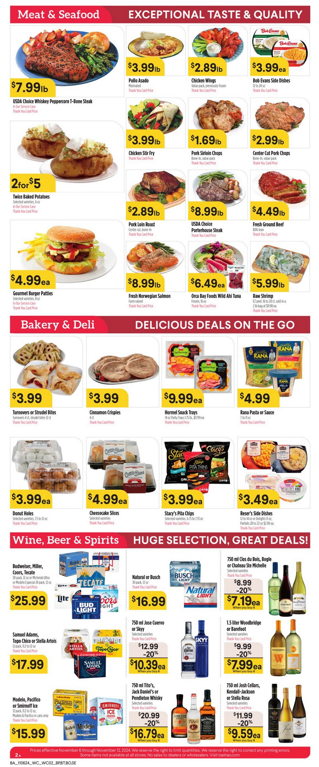 Bashas Weekly Ad Nov 06 – Nov 12, 2024