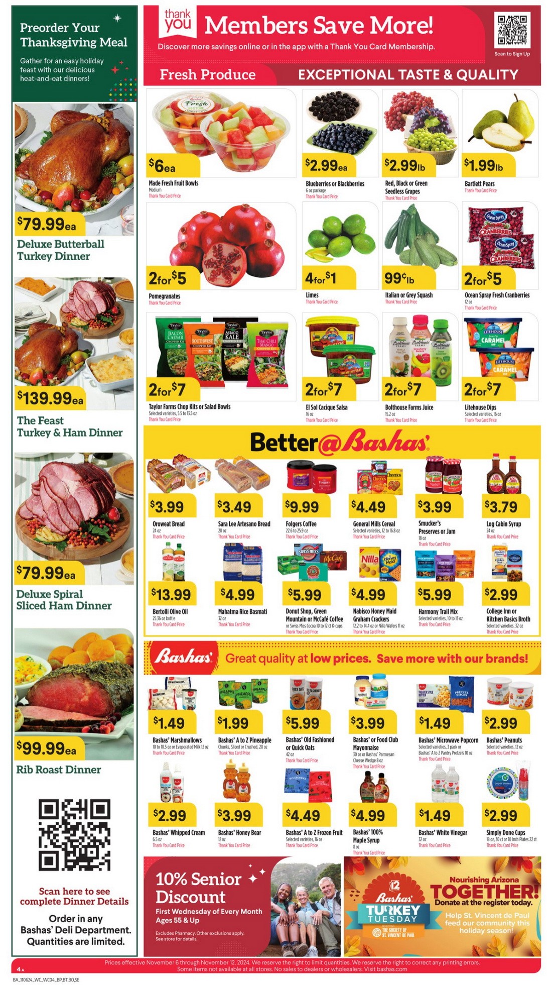 Bashas Weekly Ad Nov 06 – Nov 12, 2024