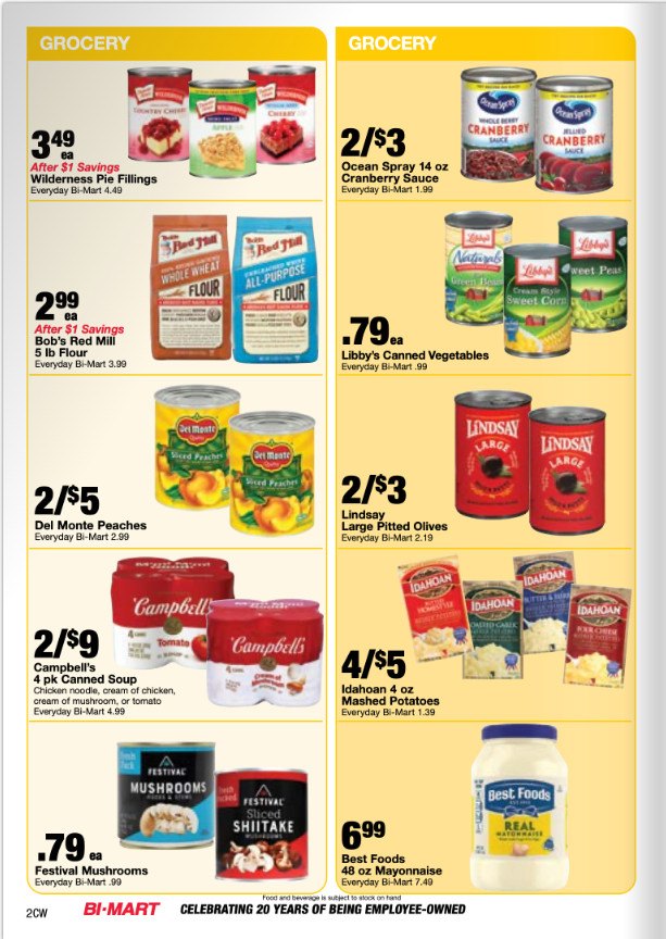 Bi-Mart Weekly Ad Nov 12 – Nov 25, 2024