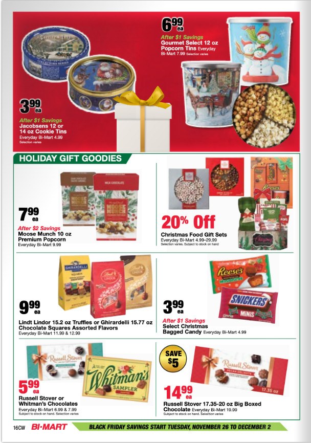 Bi-Mart Black Friday Ad Nov 26 – Dec 02, 2024