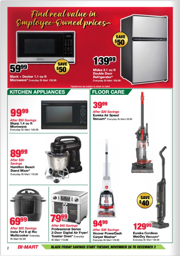 Bi-Mart Black Friday Ad Nov 26 – Dec 02, 2024