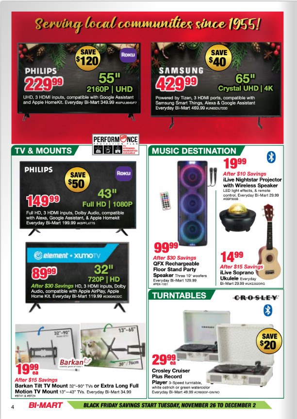 Bi-Mart Black Friday Ad Nov 26 – Dec 02, 2024