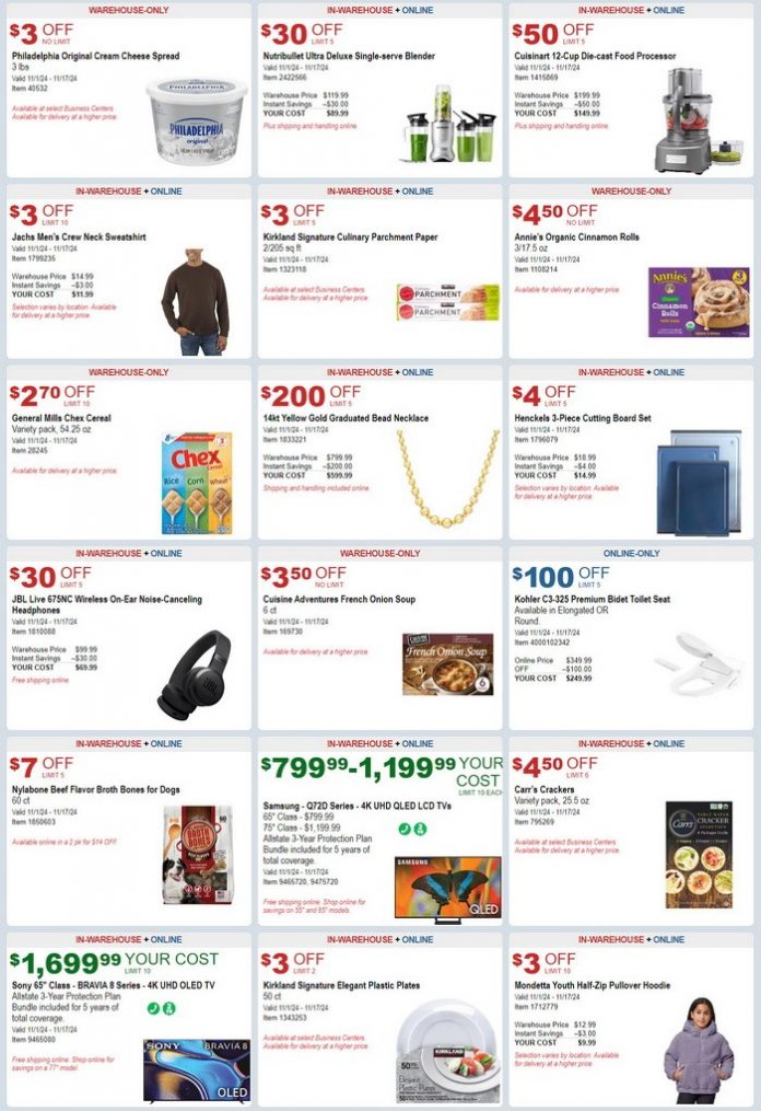 Costco Holiday Savings Event Nov 01 – Dec 02, 2024