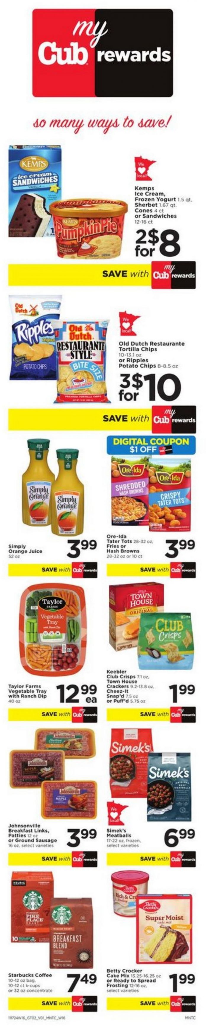 Cub Foods Weekly Ad Nov 17 – Nov 23, 2024