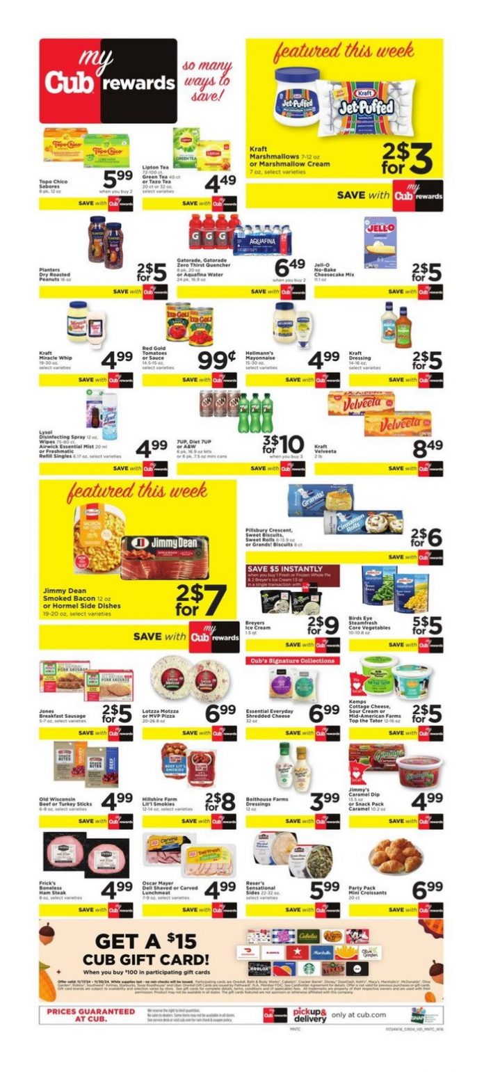 Cub Foods Weekly Ad Nov 17 – Nov 23, 2024