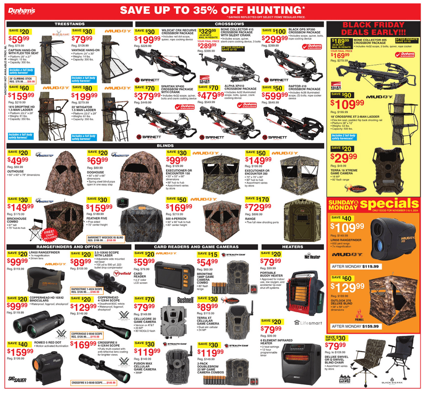 Dunham's Sports Weekly Ad Nov 02 – Nov 07, 2024 (Black Friday Promotion ...