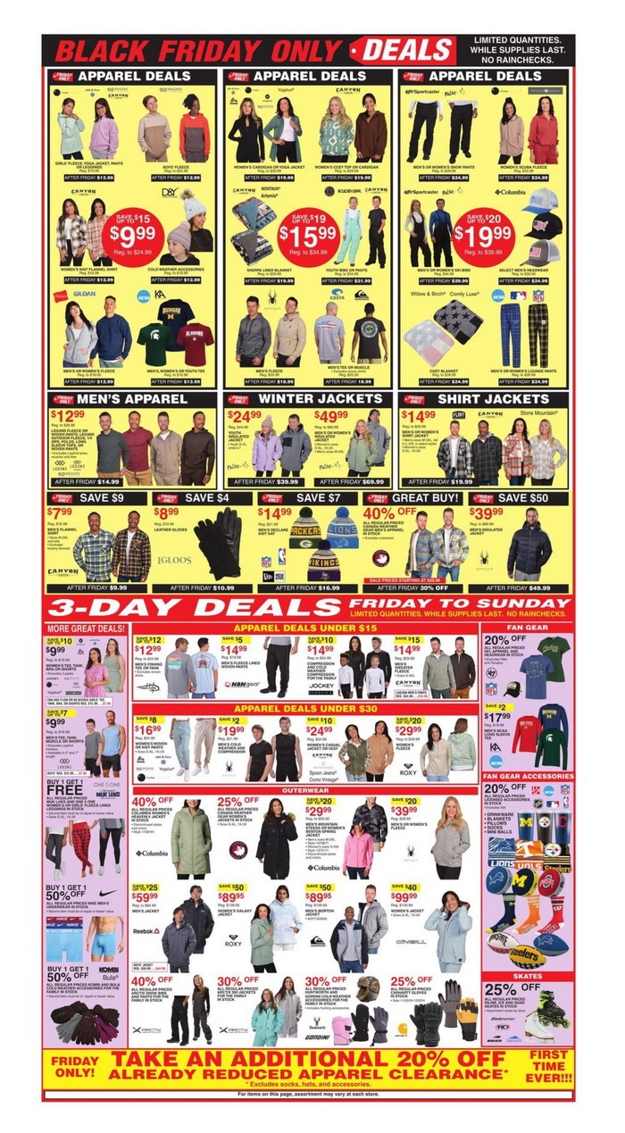 Dunham's Sports Black Friday Ad Nov 29 – Dec 01, 2024