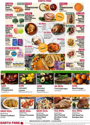 Earth Fare Weekly Ad Nov 20 – Nov 26, 2024