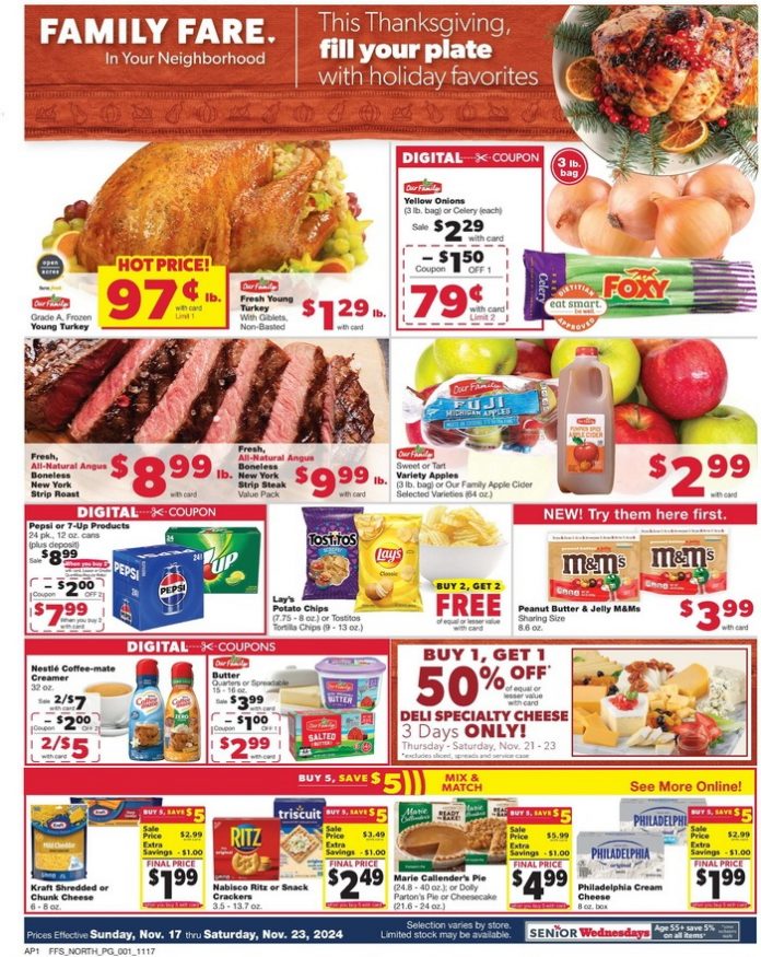 Family Fare Weekly Ad Nov 17 – Nov 23, 2024
