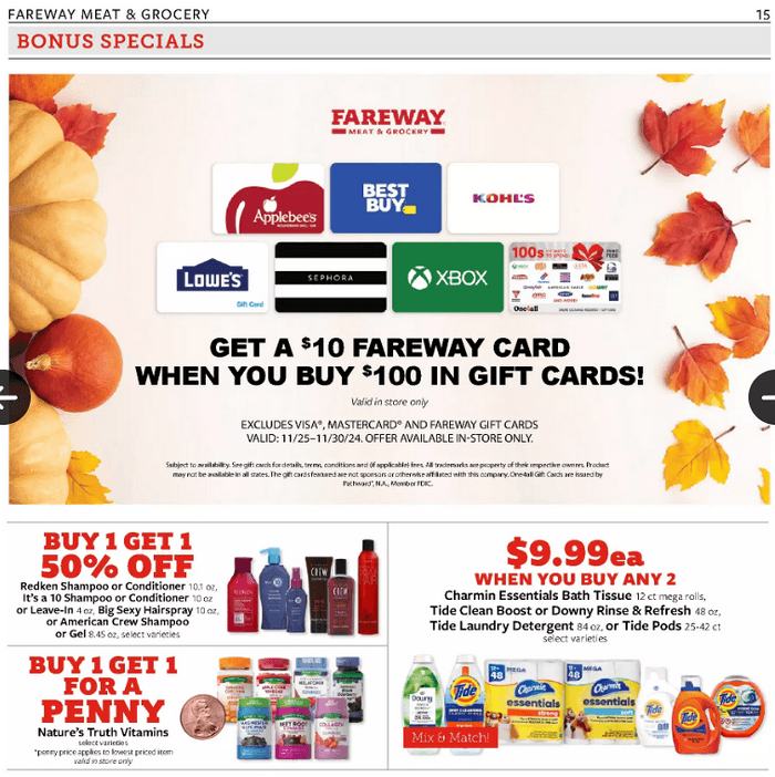 Fareway Weekly Ad Nov 25 – Nov 30, 2024